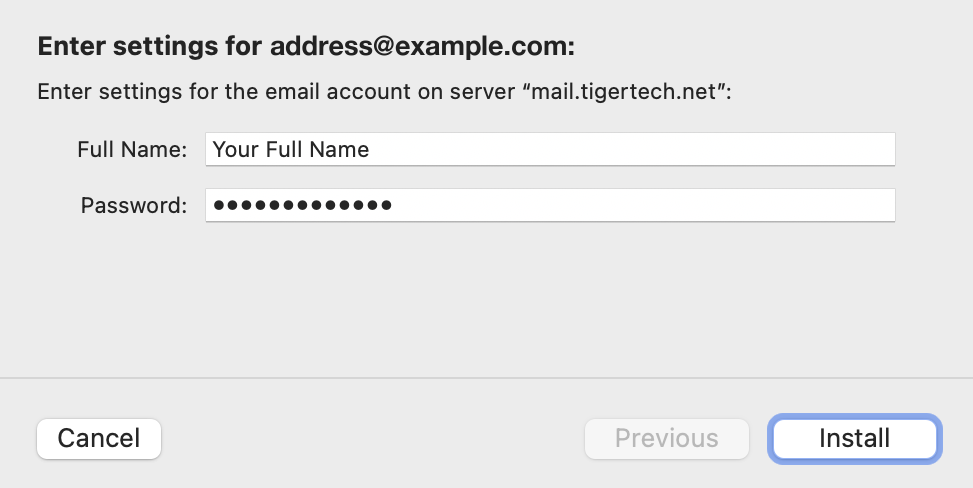 Apple Mail | Tiger Technologies Support