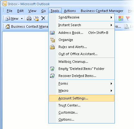 SSL / TLS Encryption for Outlook 2007 | Tiger Technologies Support