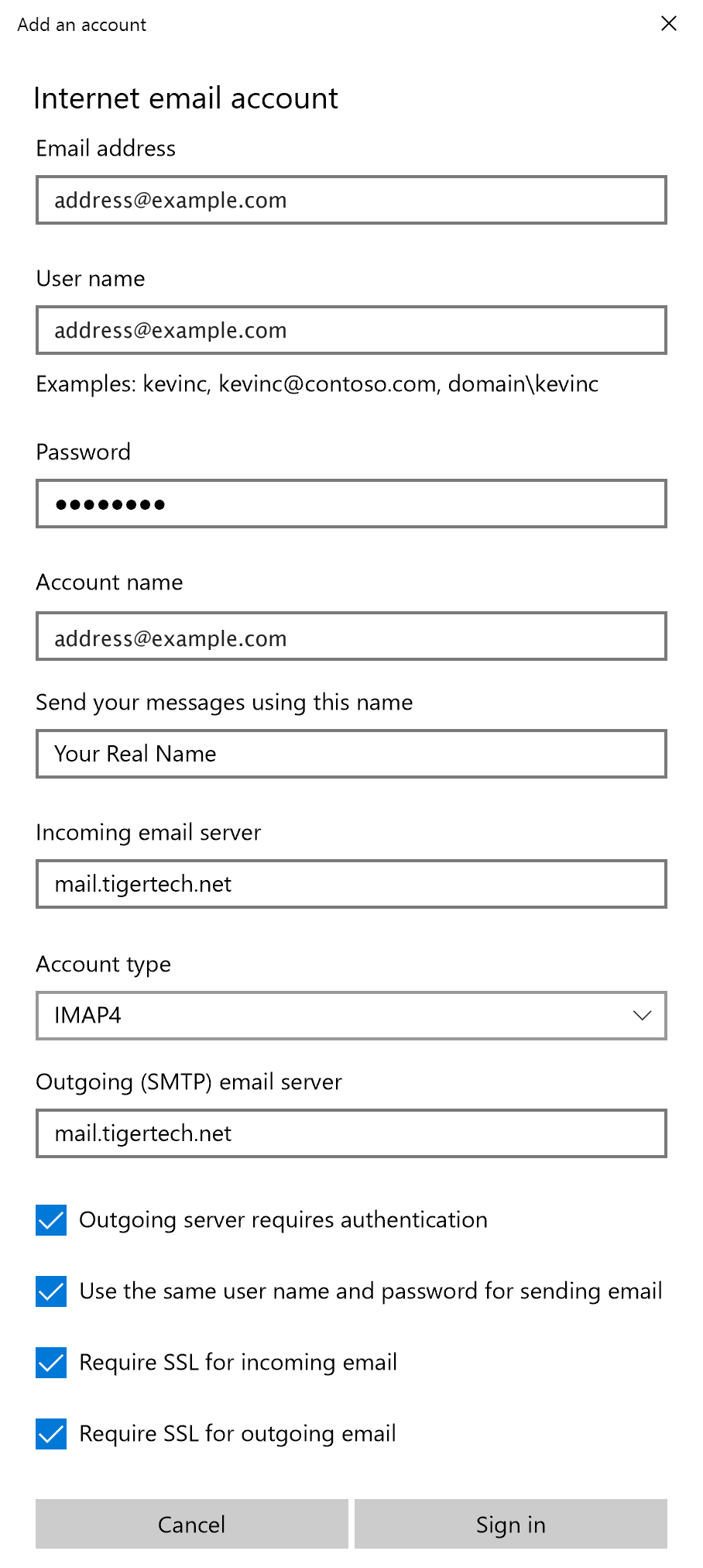 Windows 10 Mail | Tiger Technologies Support